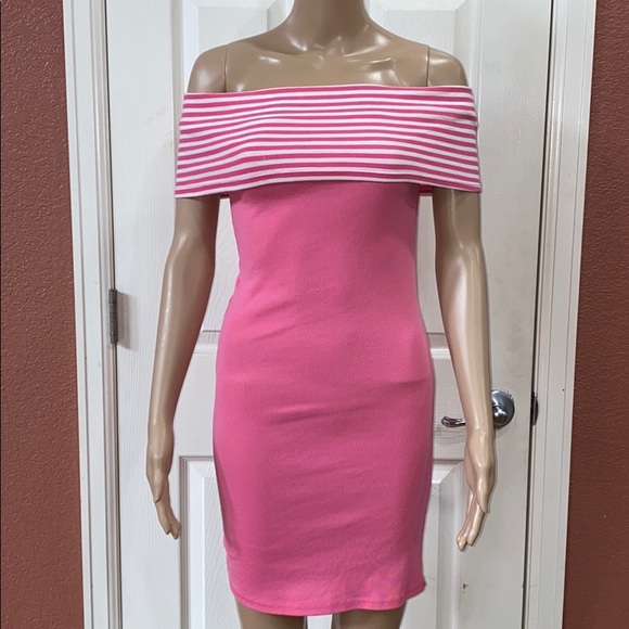 Dresses | Beautiful Off Shoulder Pink Dress | Poshmark
